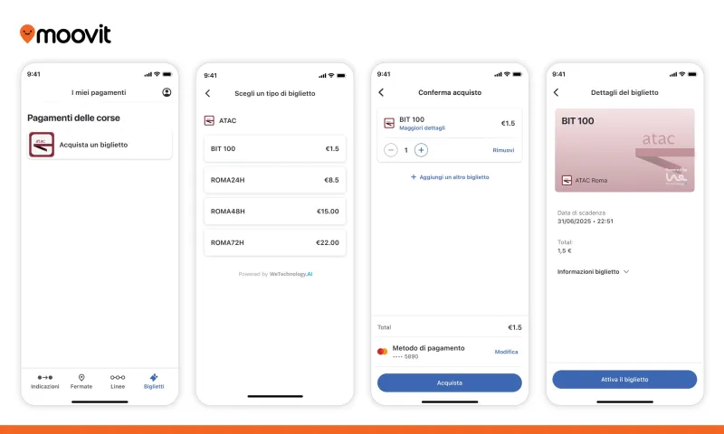 Moovit e ATAC: biglietti e viaggi integrati nell’app per muoversi più ...