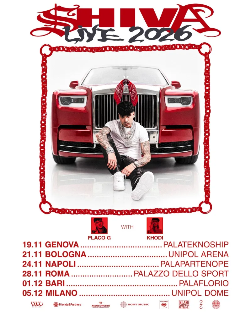 Shiva Live 2026: tutto sulle nuove date del tour, i biglietti e la scaletta