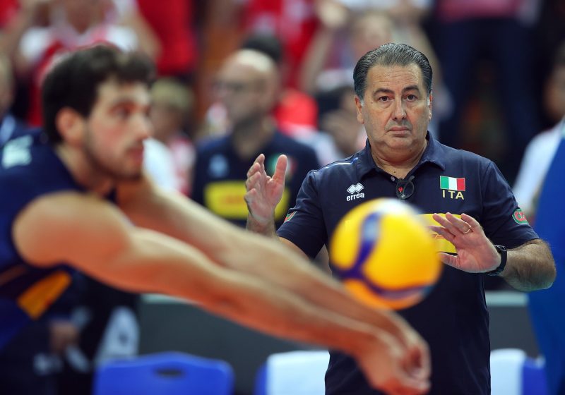 Fefè De Giorgi ct dell'Italvolley campione del Mondo