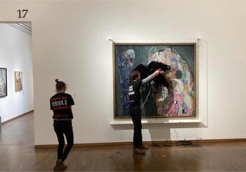 Klimt Morte e Vita, quadro nel mirino degli attivisti per il clima