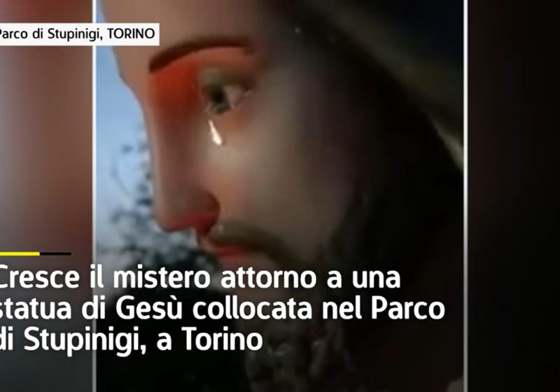 Gesù piange, a Stupinigi statua al vaglio della Curia per indagine