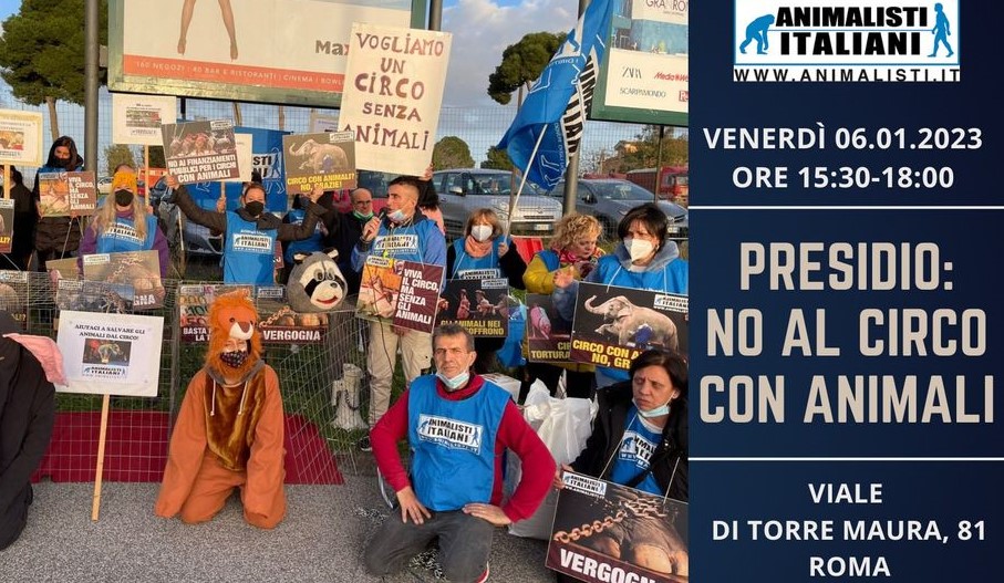 Roma, la Manifestazione dell’Associazione Animalisti Italiani