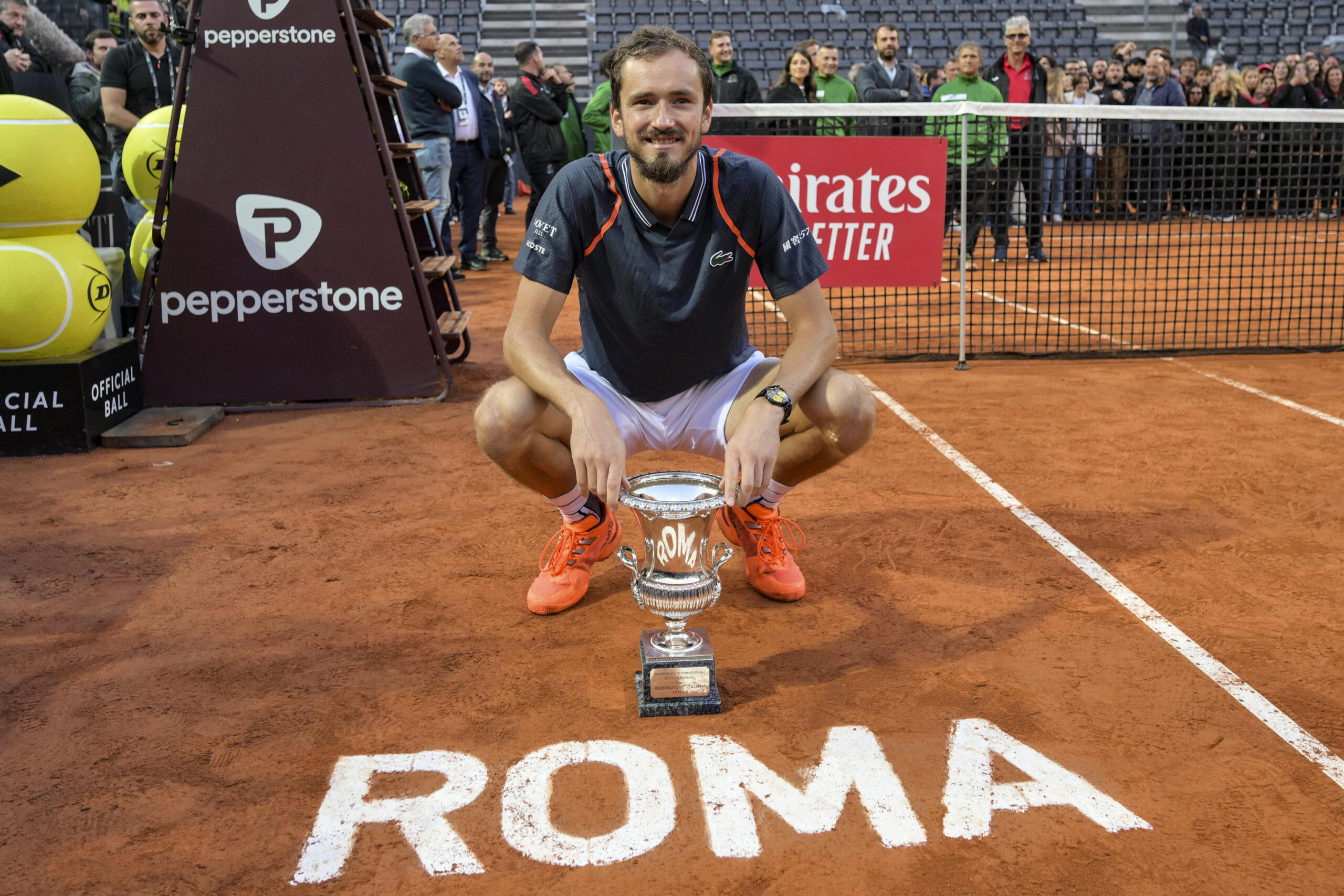 Finale ATP Roma 2023, Medvedev batte Rune in due set: il risultato
