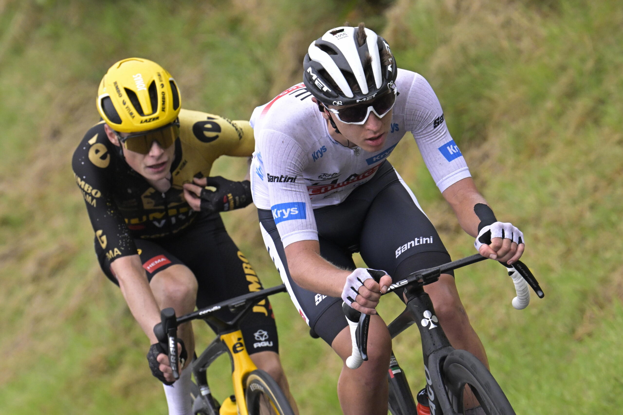 Tour de France 2024, le reazioni dei protagonisti sul percorso. Vin...