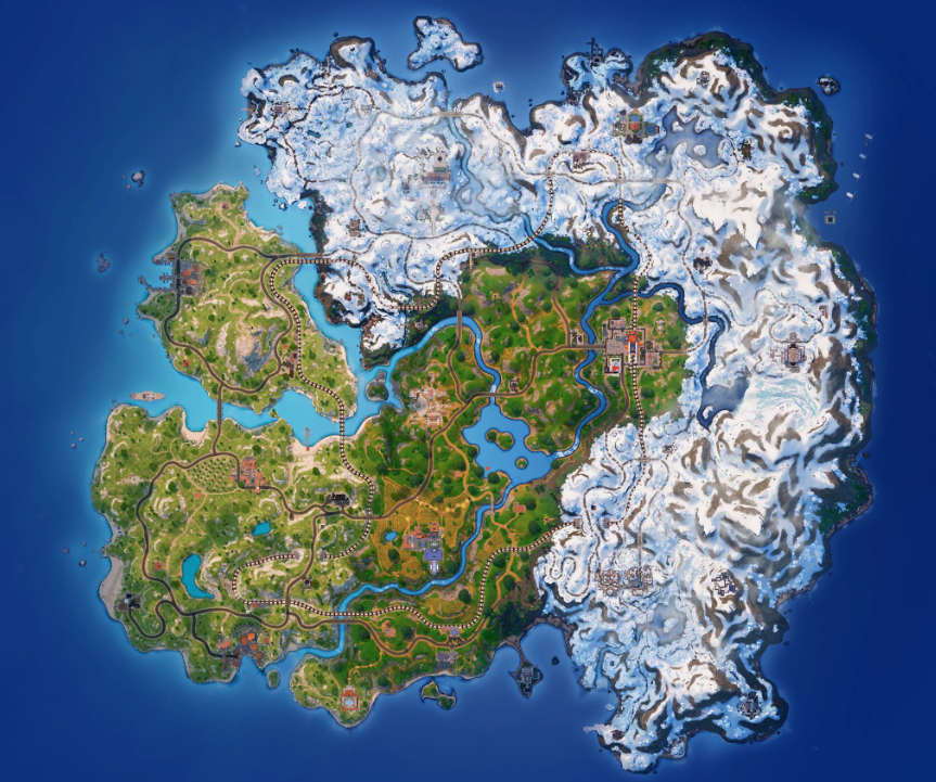 Nuova mappa "Fortnite" stagione 1 capitolo 5 | FOTO